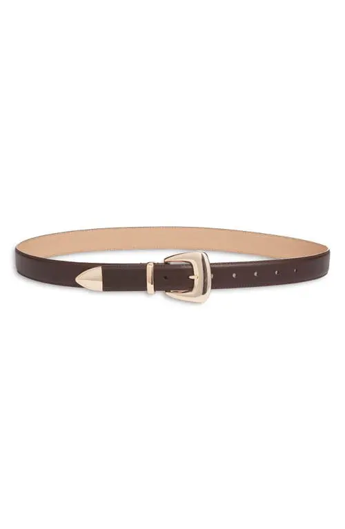 Nordstrom Iris Leather Belt - Ground Coffee