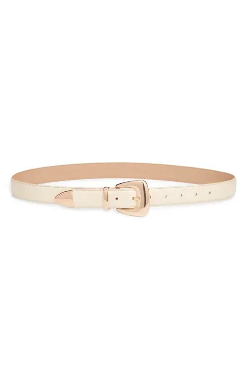 Nordstrom Iris Leather Belt - Ivory