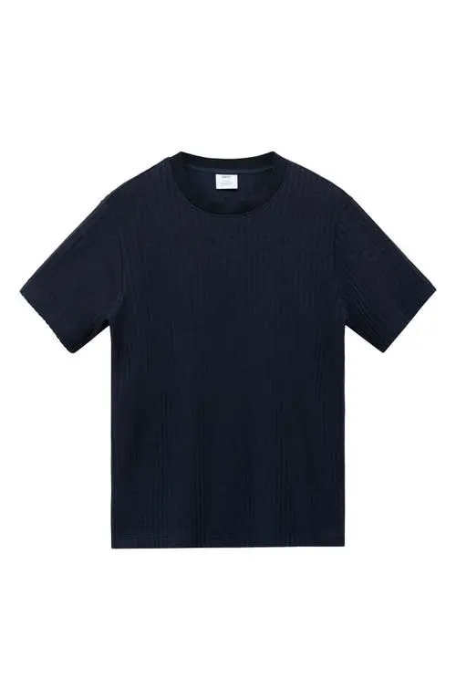 Mango Stripe Jersey T-shirt - Ink Blue