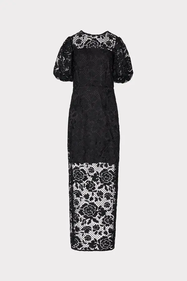 MILLY Yasmin Rose Mosaic Maxi Dress