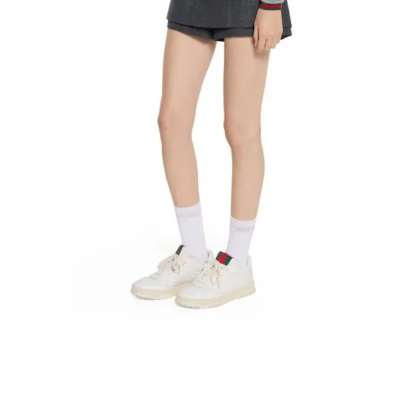 Gucci Cotton Crew Socks White Editorialist