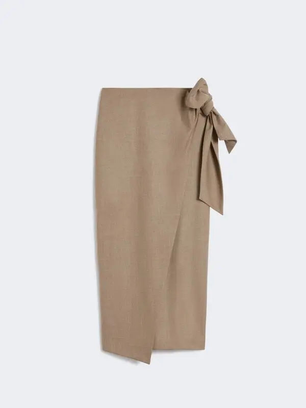 Max Mara Long Stretch-cashmere Skirt