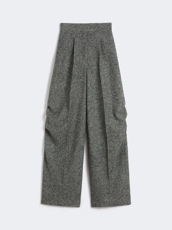 Max Mara Wool And Silk Tweed Trousers
