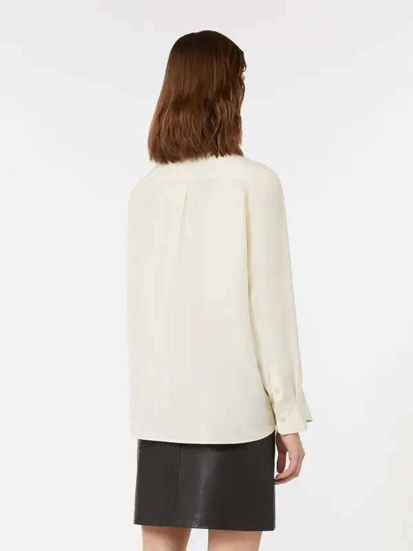 Max Mara Washed Silk Shirt - Ecru