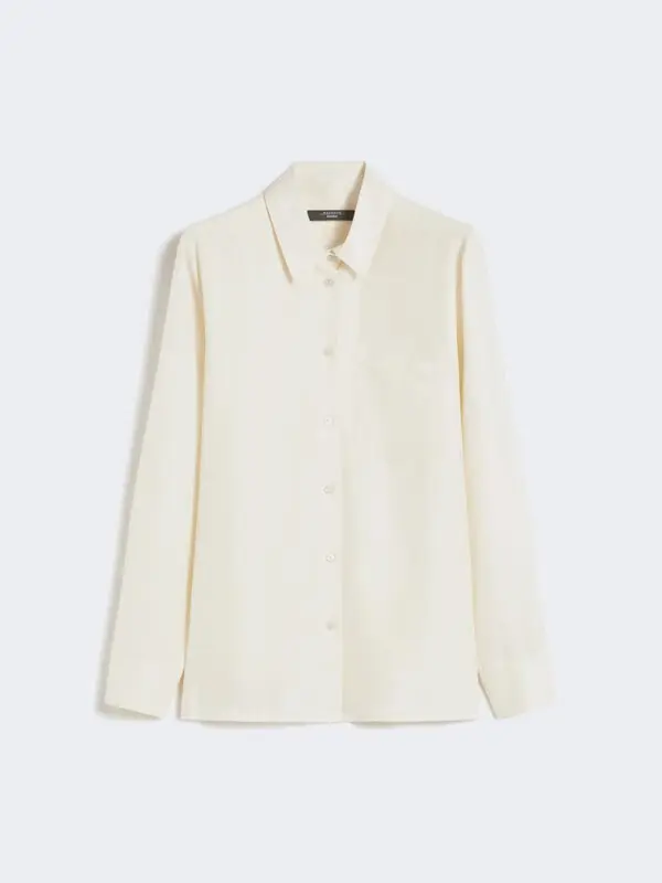 Max Mara Washed Silk Shirt - Ecru