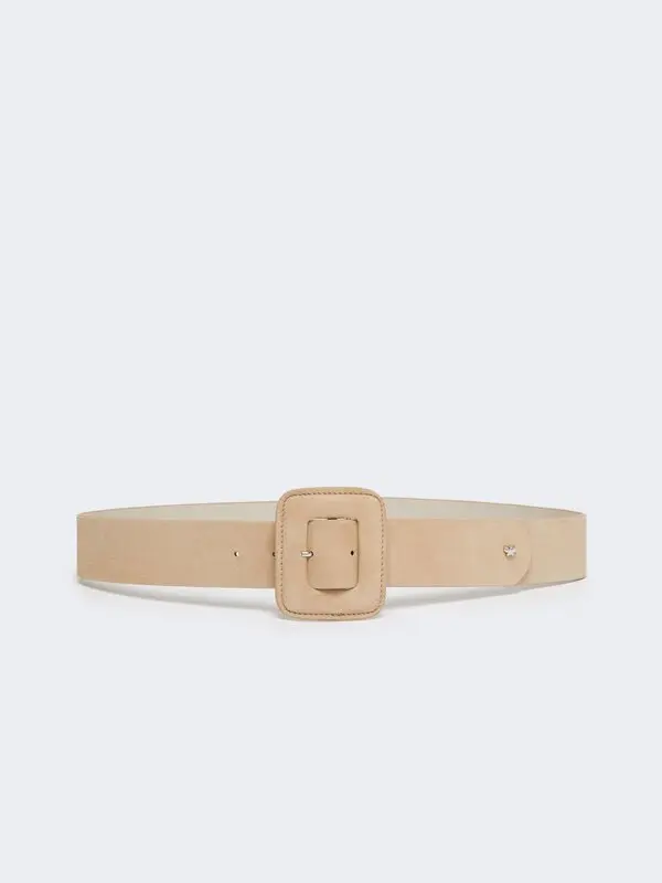 Max Mara Suede Belt - Mustard
