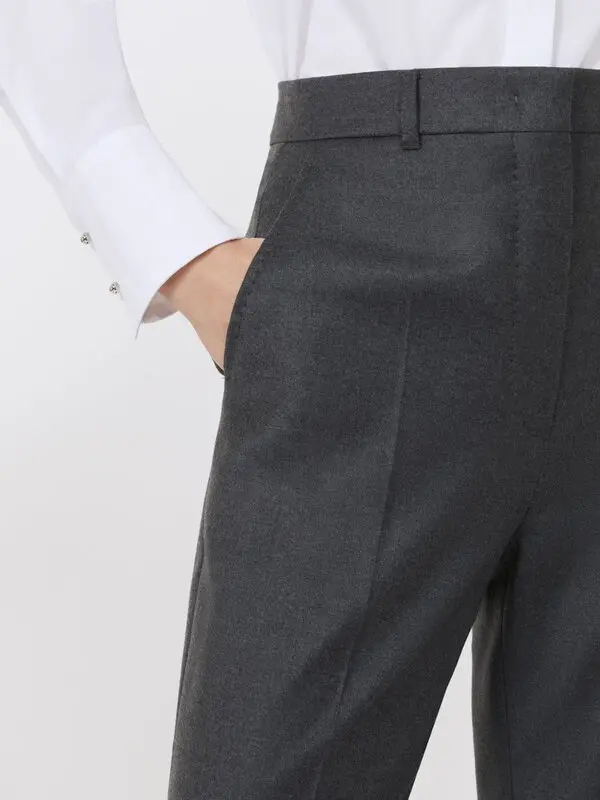 Max Mara Stretch Flannel Trousers