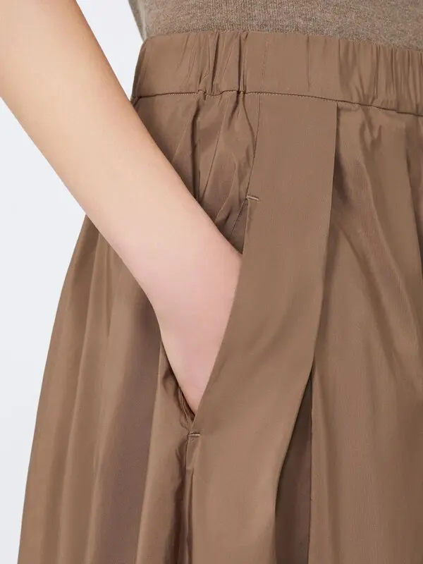 Max Mara Cotton Micro Faille Skirt