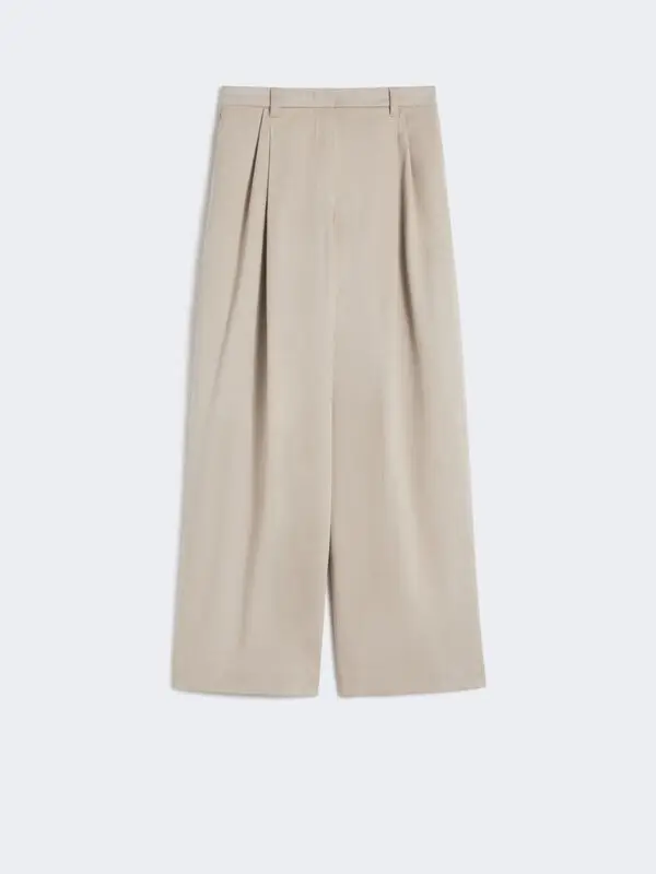 Max Mara Stretch Drill Wide-leg Trousers