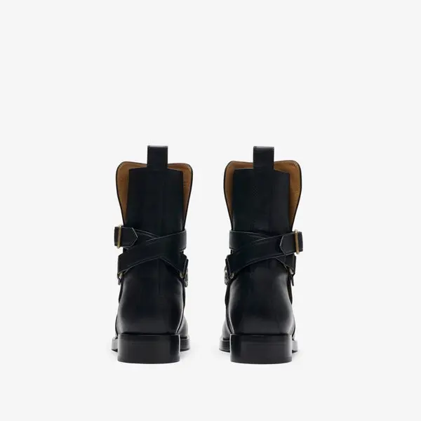 Burberry Leather Ledger Jodphur Boots