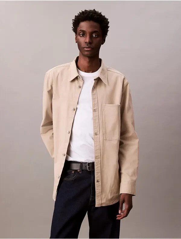 Calvin Klein Canvas Relaxed Shirt Jacket