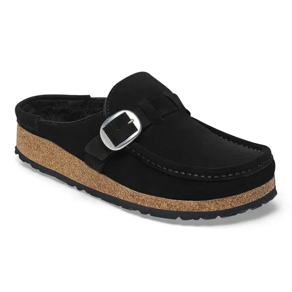 BIRKENSTOCK Buckley Shearling Clogs - Black