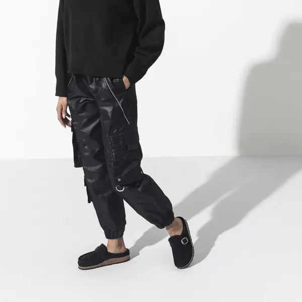 BIRKENSTOCK Buckley Shearling Clogs - Black