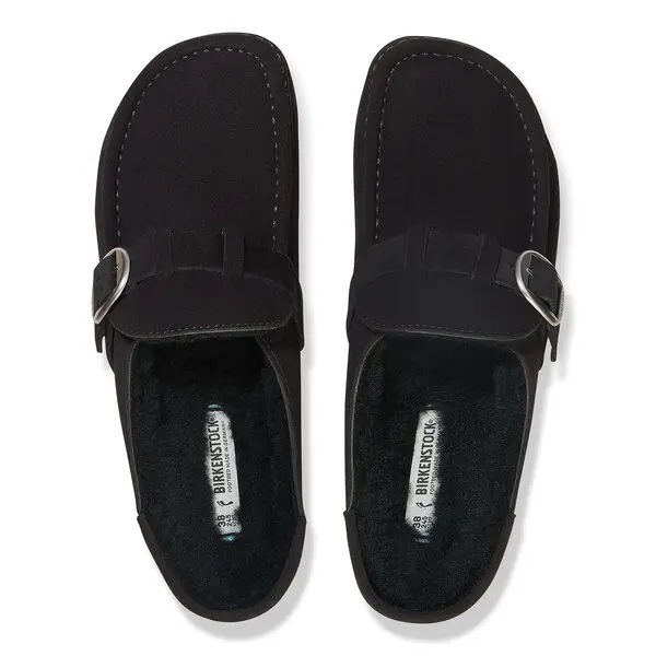 BIRKENSTOCK Buckley Shearling Clogs - Black