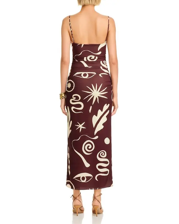 CALA DE LA CRUZ Flavia Printed Dress