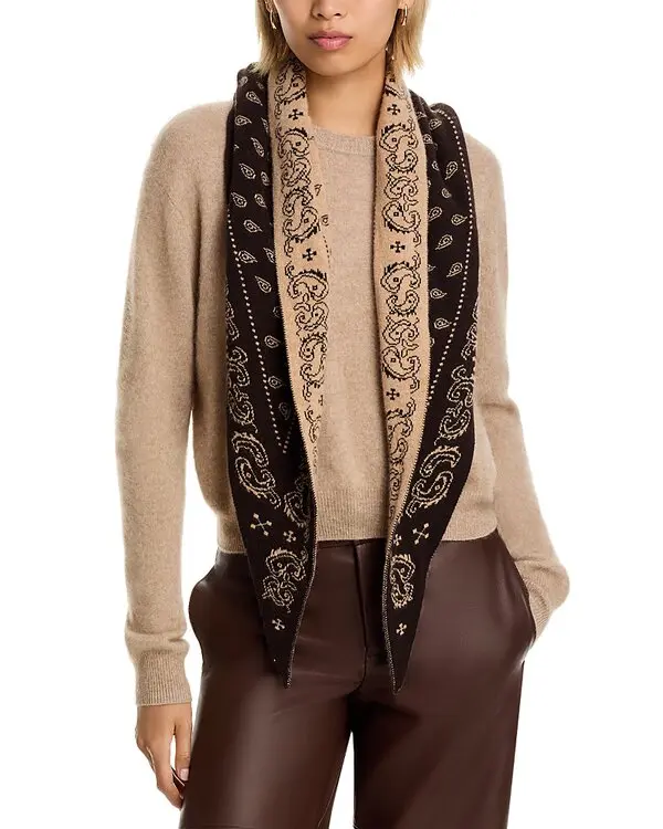 Guest In Residence The Wild Rag Cashmere Scarf - Burnt Cocoa/dune