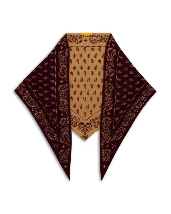 Guest In Residence The Wild Rag Cashmere Scarf - Fig/camel