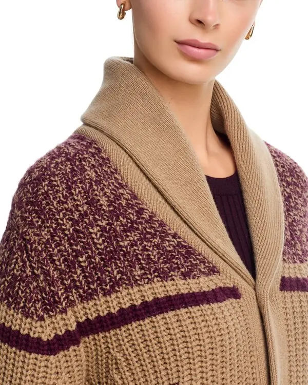 Guest In Residence Rodeo Cardigan - Camel Combo