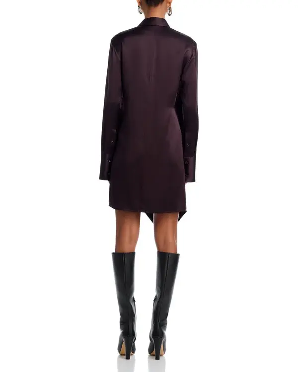 Helmut Lang Wrap Relax Silk Shirtdress