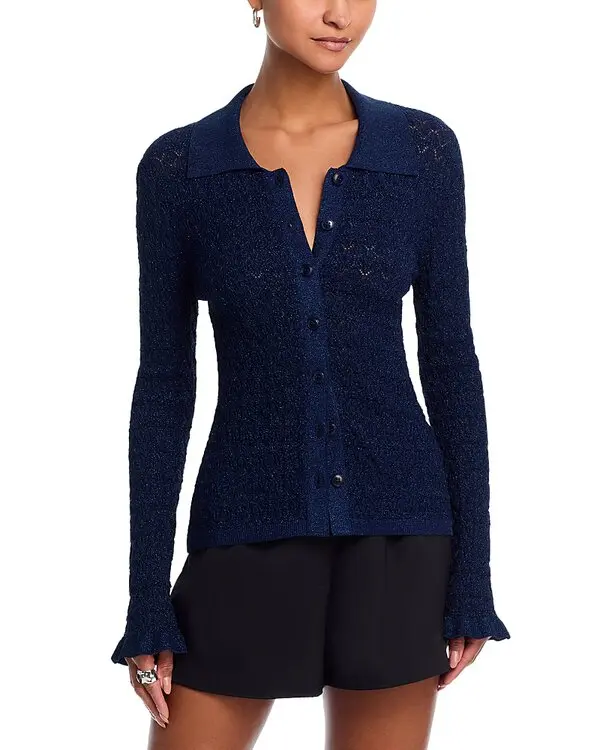 Sea Ruby Knit Polo Top