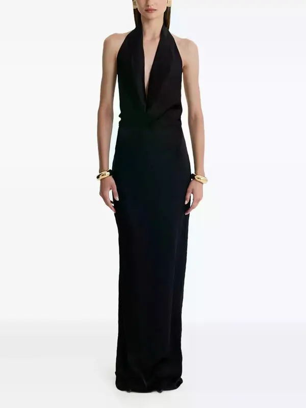 MOOS STUDIO Halter Maxi Dress