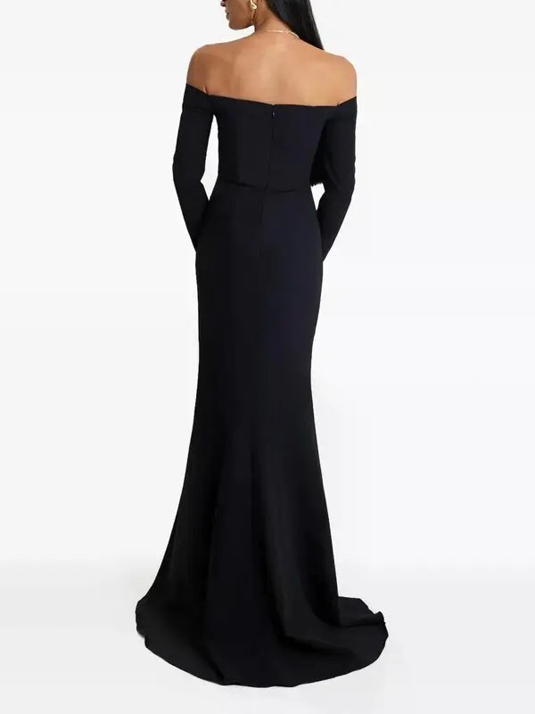 MOOS STUDIO Poem Off-shoulder Fishtail Maxi Dress