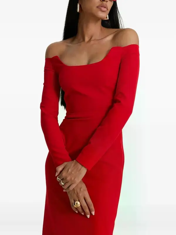 MOOS STUDIO Salvage Off-shoulder Maxi Dress