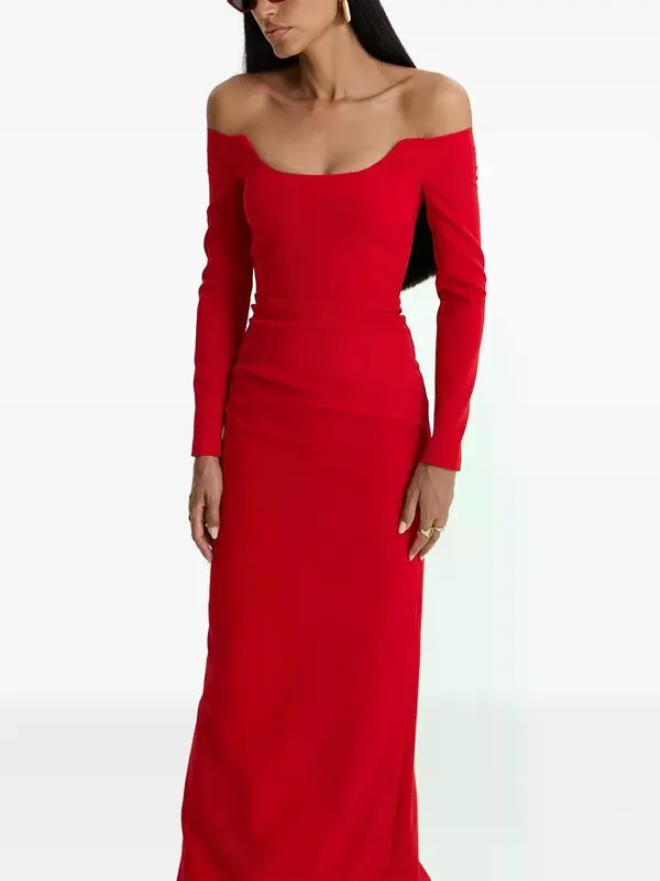 MOOS STUDIO Salvage Off-shoulder Maxi Dress
