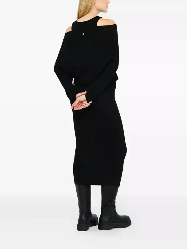 Liu Jo Embellished Knit Midi Dress