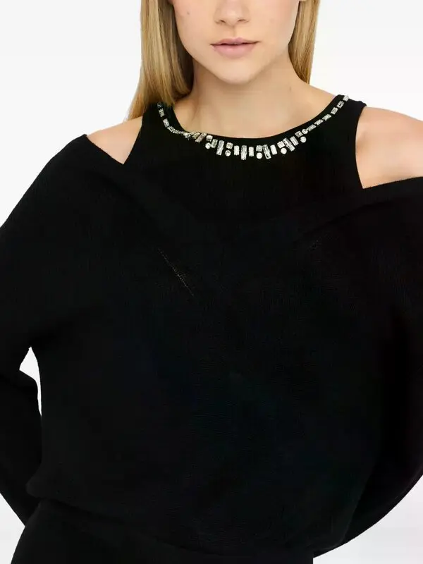 Liu Jo Embellished Knit Midi Dress