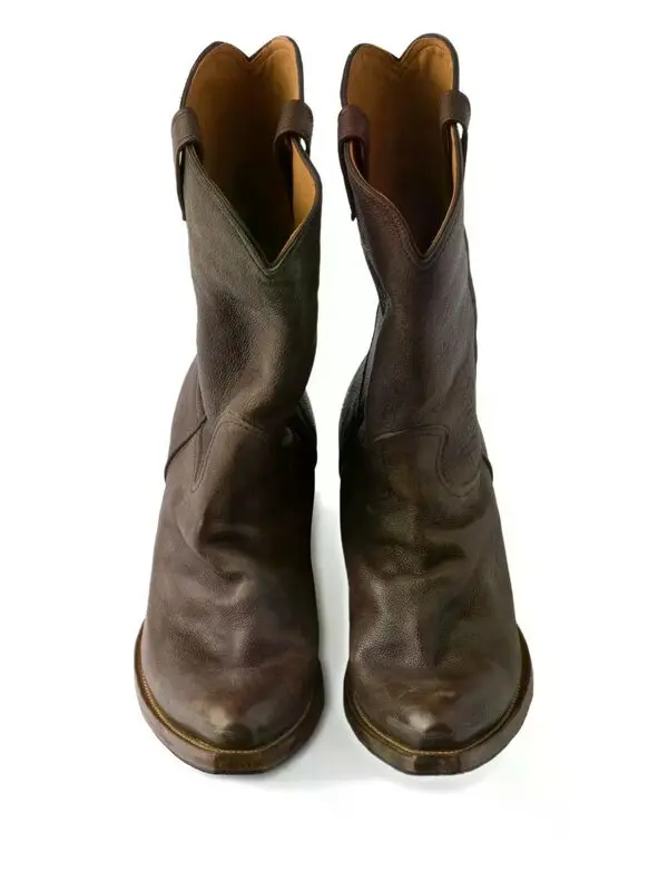 Prada Leather Cowboy Boots