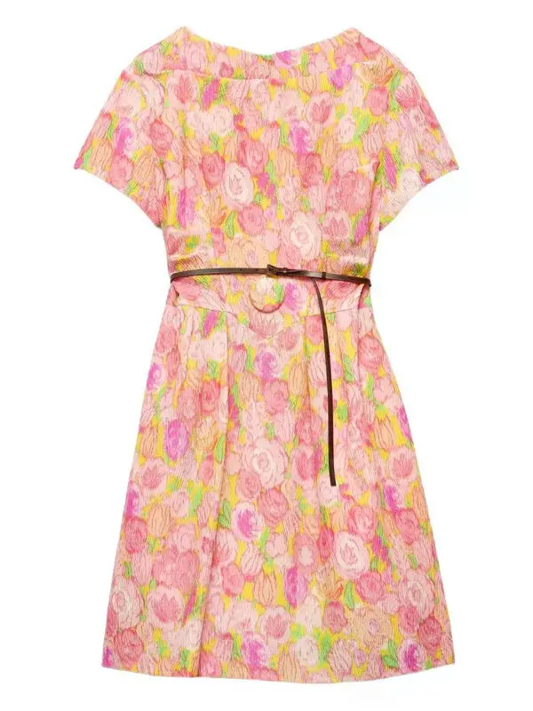 Prada Floral-print Mini Dress