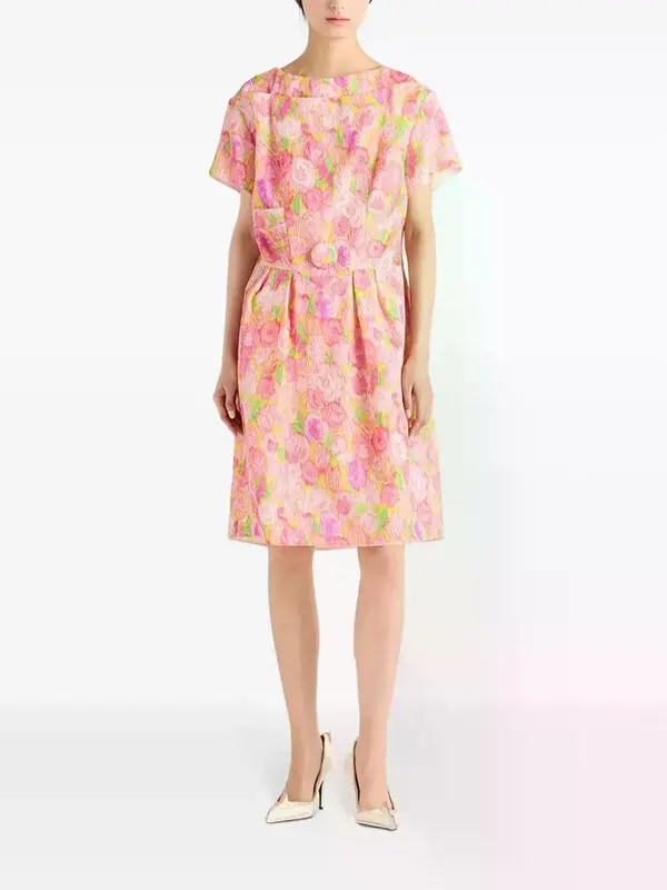 Prada Floral-print Mini Dress