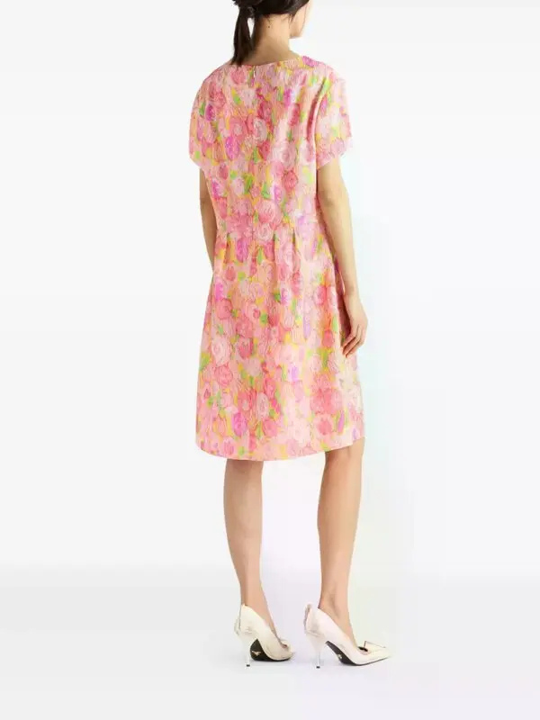 Prada Floral-print Mini Dress