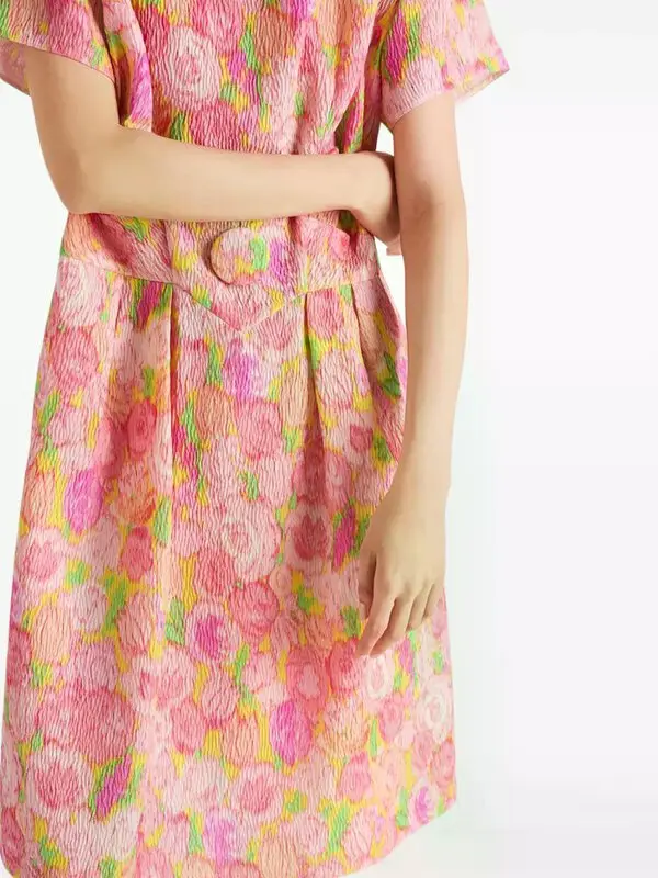 Prada Floral-print Mini Dress