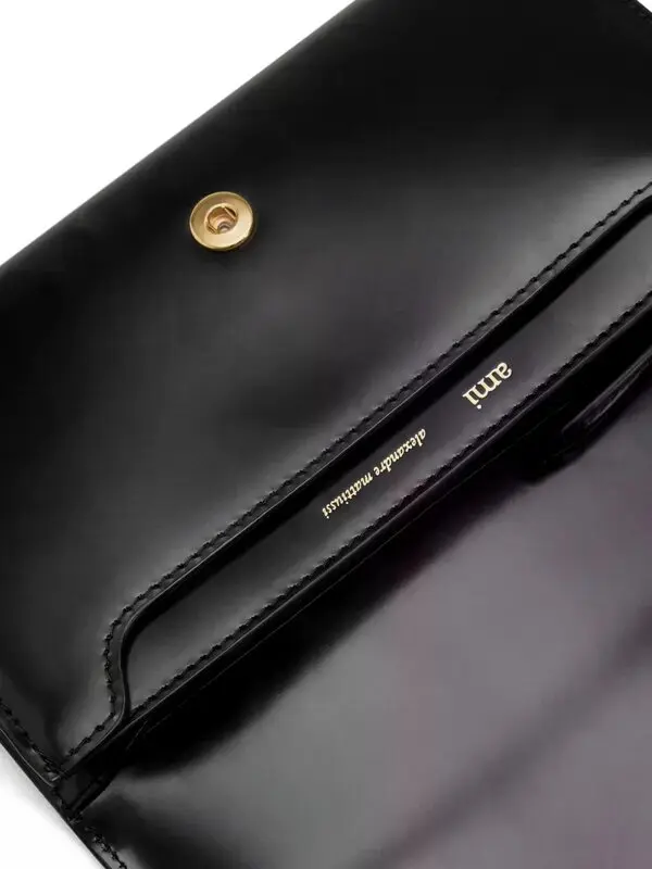 Ami Paris Paris Leather Wallet - Black