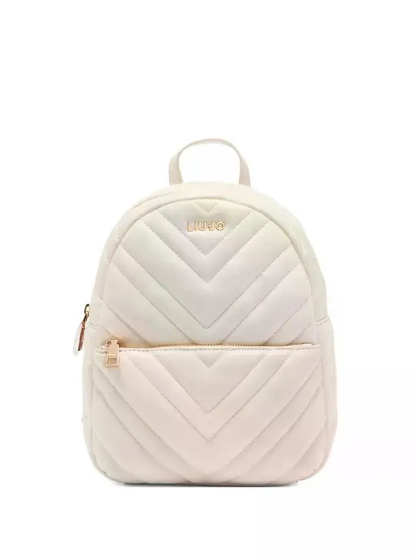Liu Jo Quilted Chevron Backpack - White