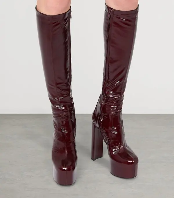 Saint Laurent Leather Billy Knee-high Boots 95