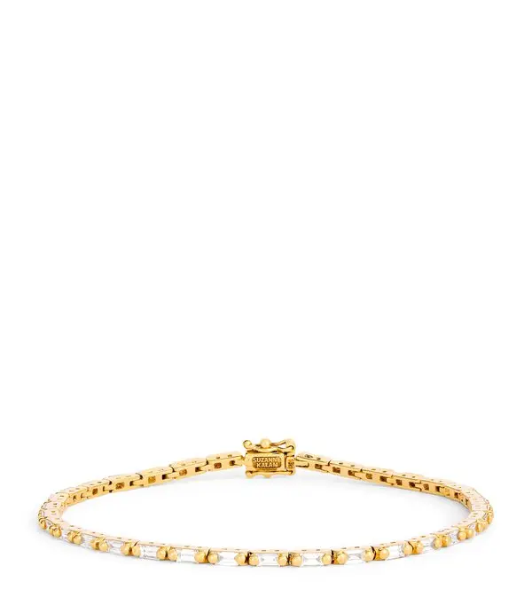 SUZANNE KALAN Diamond And Linear Bracelet - Gold