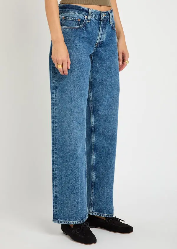 AGOLDE Low Rise Straight-leg Jeans - Blue