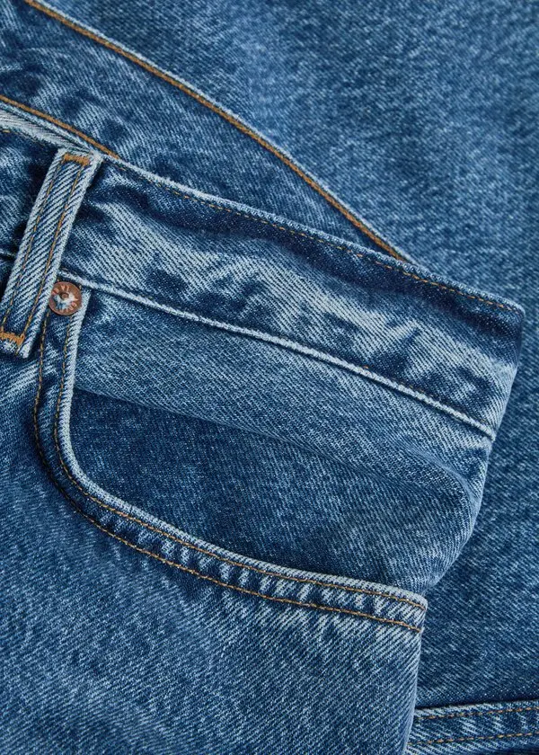 AGOLDE Low Rise Straight-leg Jeans - Blue