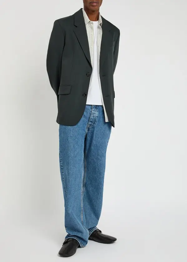 AMI Paris Wool Blazer - Anthracite