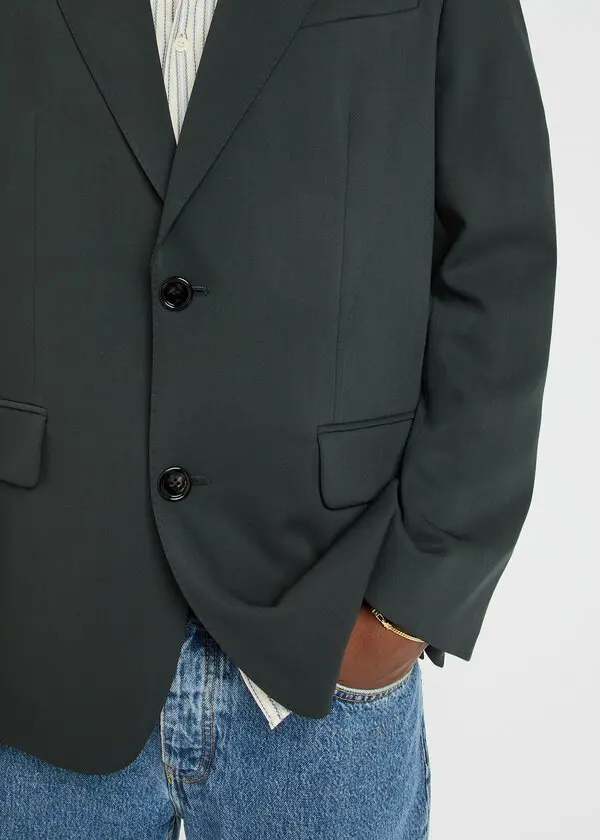 AMI Paris Wool Blazer - Anthracite