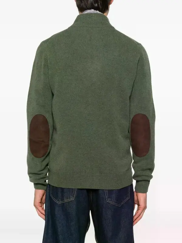 Barbour Wool Cardigan - Green