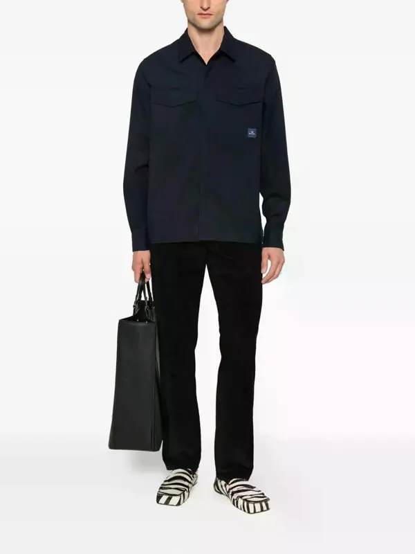 Paul Smith Cotton-nylon Double-pocket Shirt