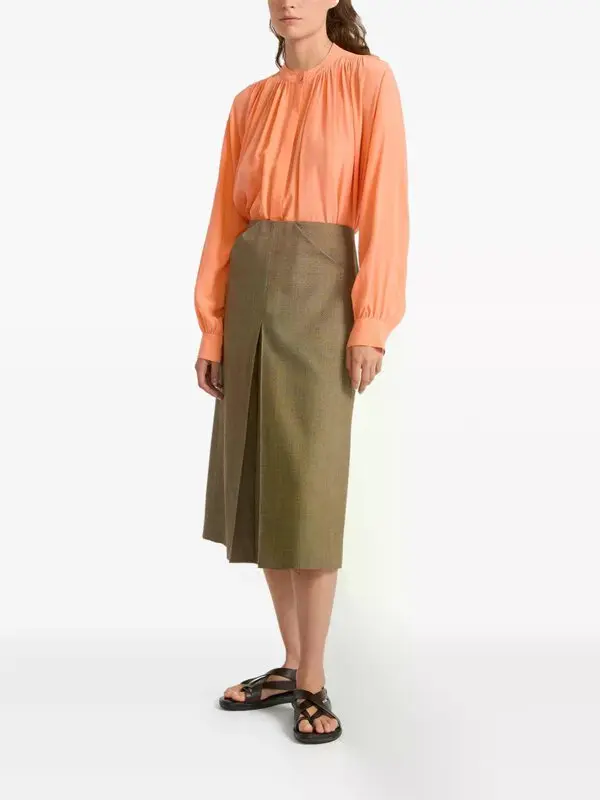 YVES SALOMON Wool Split Skirt