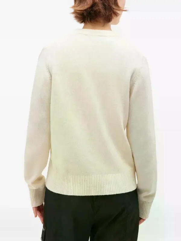 GANNI Puppy Logo Intarsia Sweater