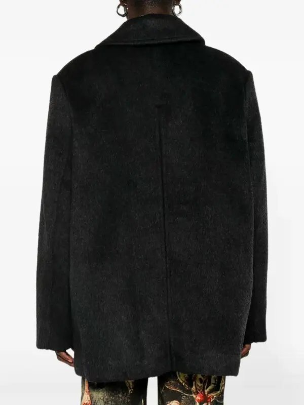 GANNI Double-breasted Jacket - Grey
