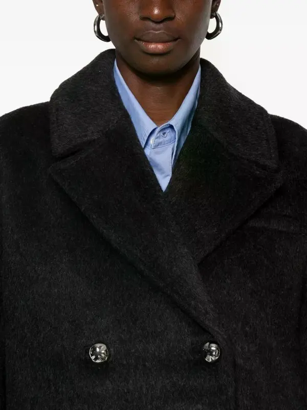 GANNI Double-breasted Jacket - Grey