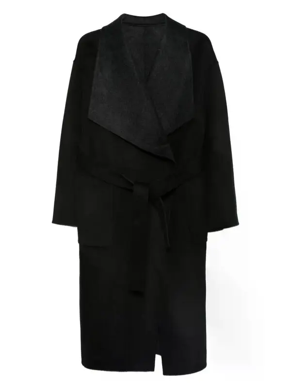 THE DYNAMIS STUDIO Belted Wrap Single-breasted Coat